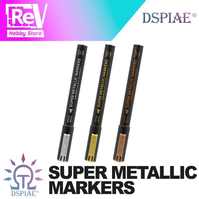 Jual DSPIAE SUPER METALLIC MARKER CHROME SILVER TITANIUM GOLD CHAMPAGNE ...