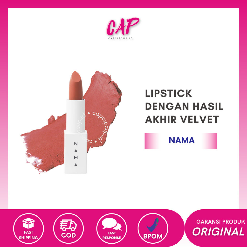 Jual CAP - NAMA Stick With Me Velvet Matte Lipstick Original - NON BOX ...