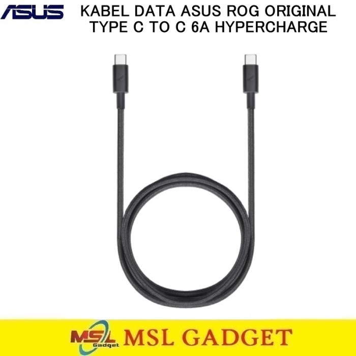 Jual Kabel Data Asus ROG USB Type C to Type C 6A HyperCharge Fast ...