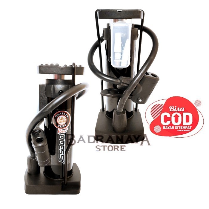 Jual Pompa Injak Pompa portable sepeda odessy bee TANPA METER - Hitam ...
