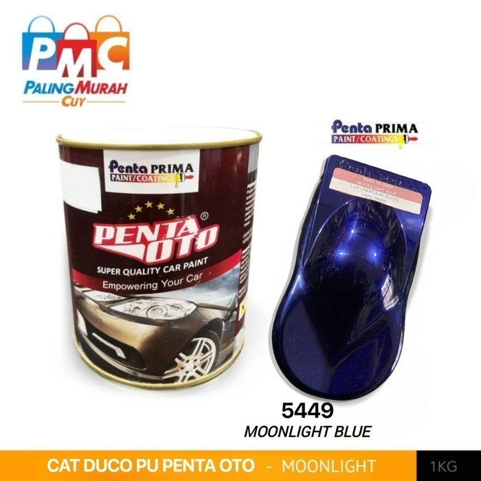 Jual Cat MOONLIGHT BLUE PEARL PENTA OTO 5300 / Cat Duco PU MOON LIGHT ...