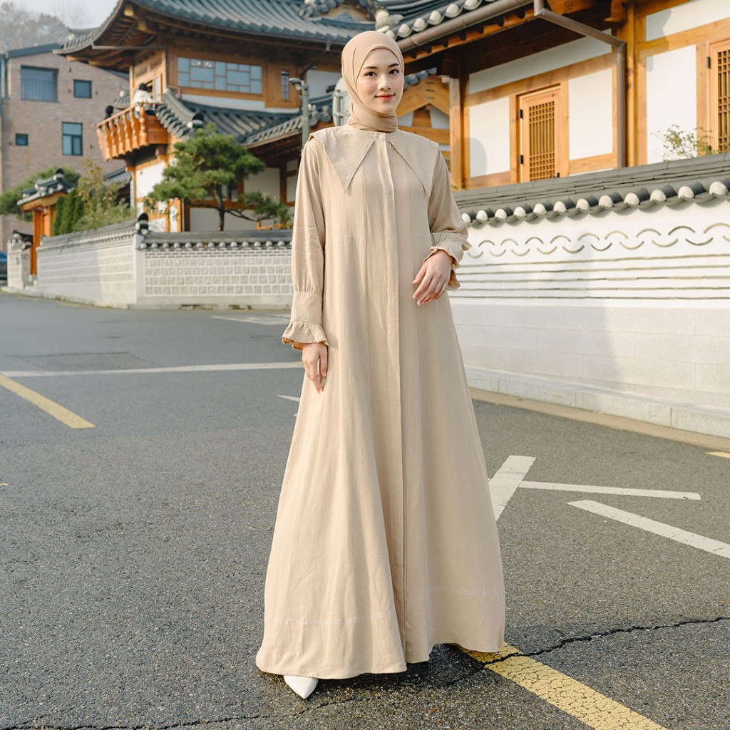 Jual Lozy Hijab - Harumi Dress (Dress Collar Linen Premium Wanita ...