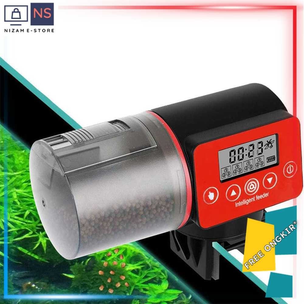 Jual Dispenser Makanan Ikan Otomatis Fish Feeder Timer 200ml | Shopee ...