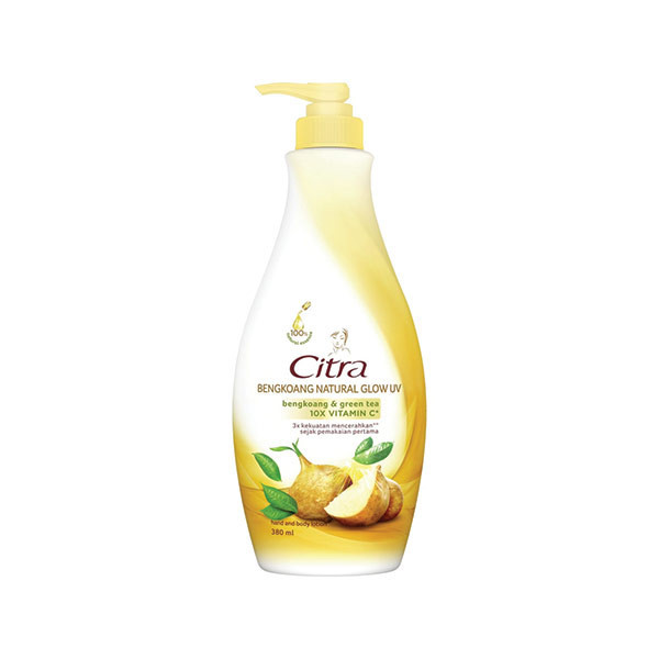 Jual CITRA HAND BODY LOTION NAT GLOW WHITE UV 380ML | Shopee Indonesia