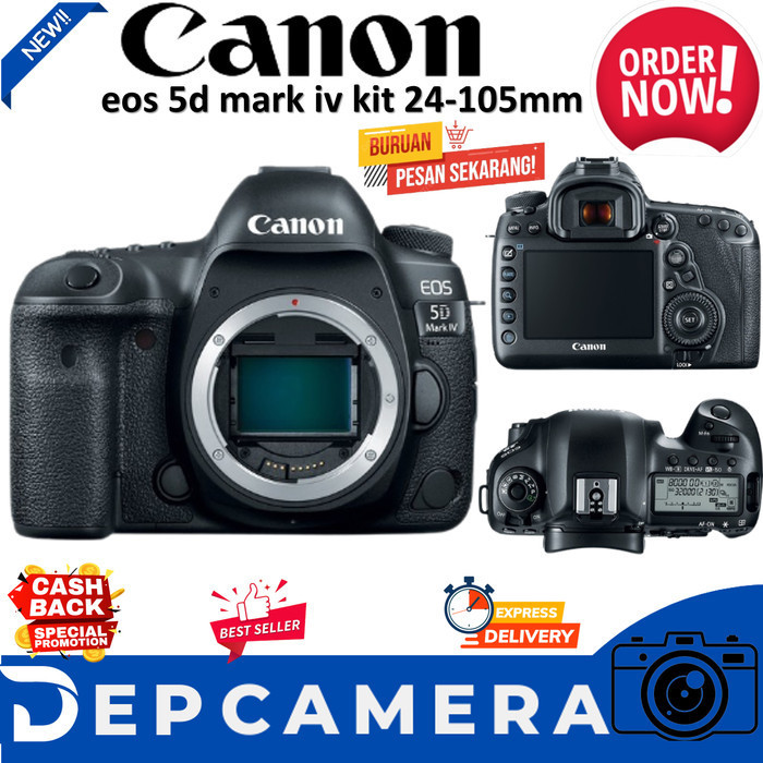 Jual canon eos 5d mark iv kit 24 105mm f4l is ii usm - Standard Box ...