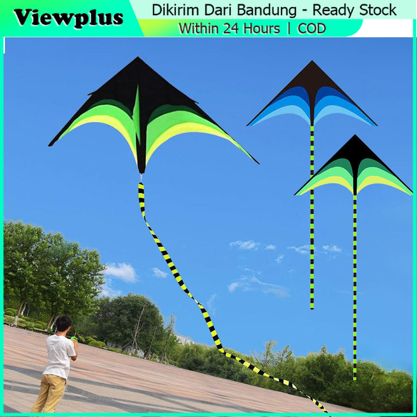 Jual Mainan Layang Layangan Ekor Panjang Besar Jumbo Bonus Tali Benang ...