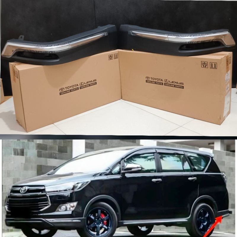 Jual BodyKit Body Kit Bumper Belakang Toyota Innova Reborn Venturer 2016-2020 1Set | Shopee ...