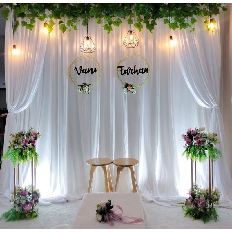 Jual Backdrop tinggi 2 meter lebar 1.5 meter Dirempel siap pakai bahan ...