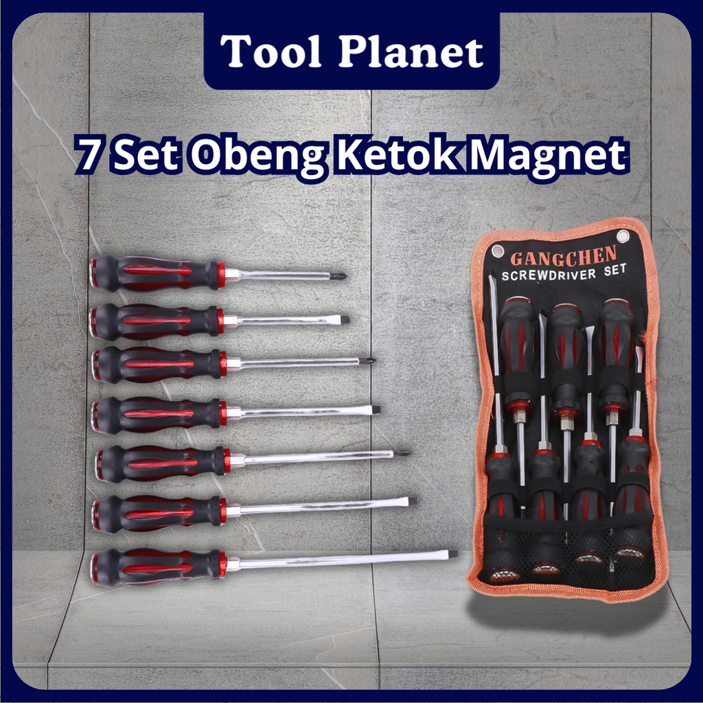 Jual Tool Planet(Garansi 1 Tahun)Set 7 obeng ketok dengan obeng ...