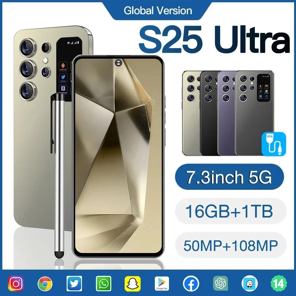 Jual 2025 Brand New S25 Ultra Smartphone 5G Original Mobile Phone 16 ...