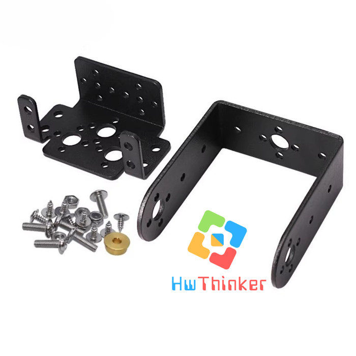 Jual Multifunction Mount Bracket Metal Servo Set PTZ Steering Gear Pan ...