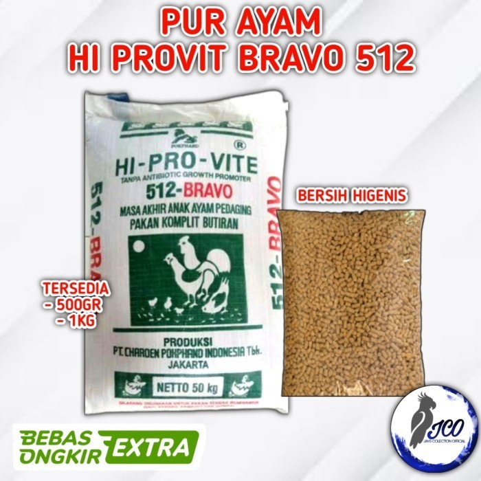 Jual PUR AYAM BRAVO 512 PUR AYAM PEDAGING 512 1KG HI PROVIT BR 512 PEDAGING | Shopee Indonesia