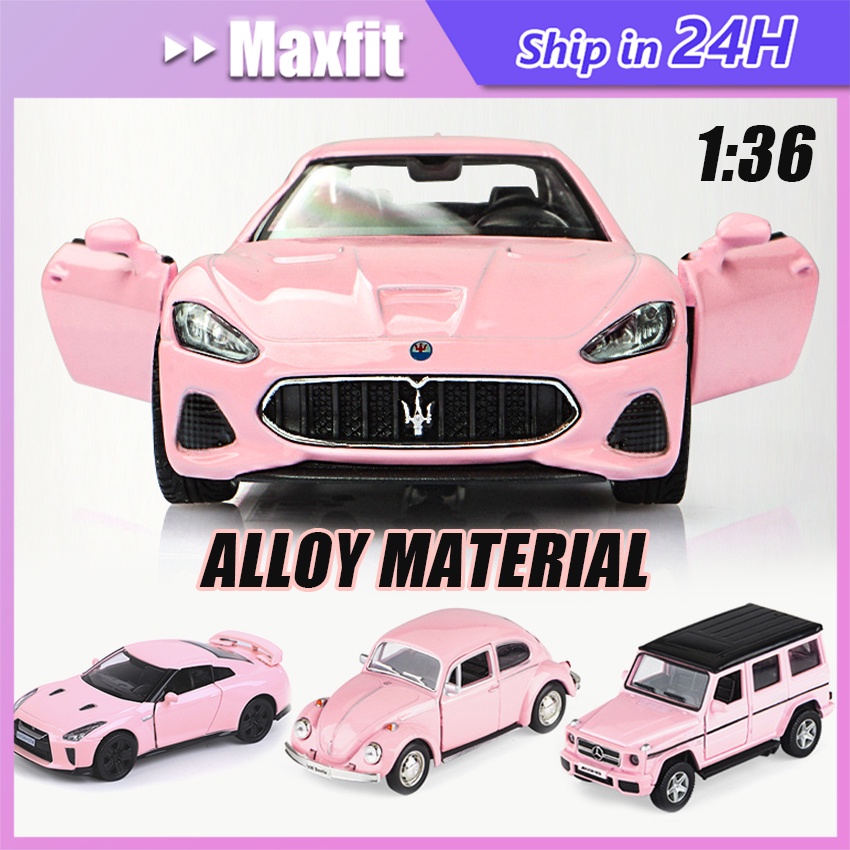 Jual Diecast Mobil 1:36 Mainan Mobil Anak Mini Bahan Paduan Pink ...