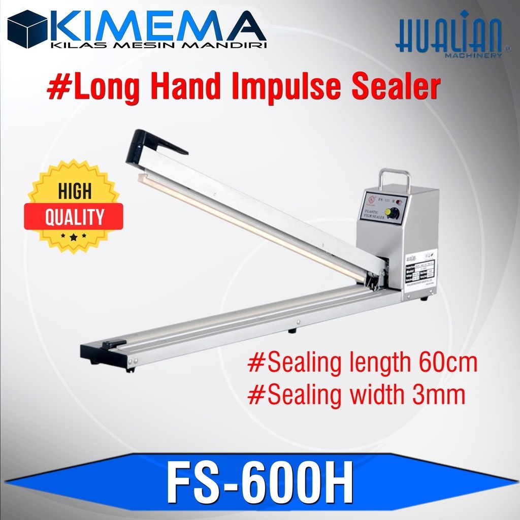 Jual FS-600H Hualian Hand Impulse Sealer 60 cm Mesin Press Perekat Plastik / Alumunium foil ...