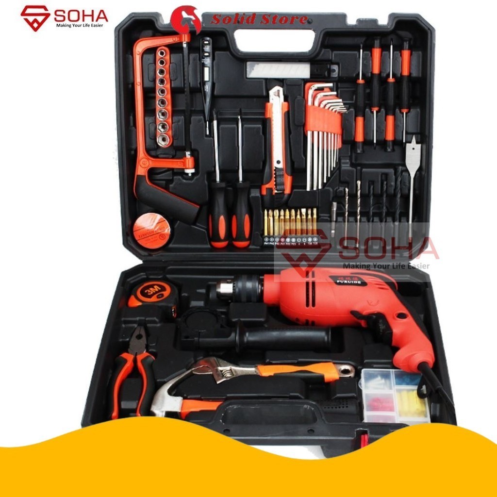 Jual Perkakas 88 Pcs Ada Bor Listrik ART-039 Paket Lengkap Box Kotak ...