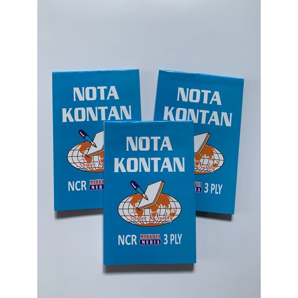 Jual NOTA KONTAN KECIL 3 PLY RANGKAP 3, TINTA CETAK 1 WARNA | Shopee ...