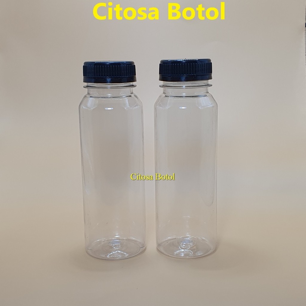 Jual Botol Juice 250 Ml Kale Bulat Natural / Botol Kale 500 ml / Botol ...
