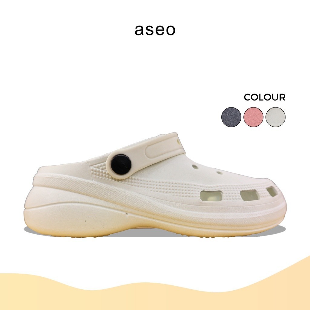 Jual Aseo Bae Clog Sepatu Wanita / Sandal Wanita / Sandal Wedges ...