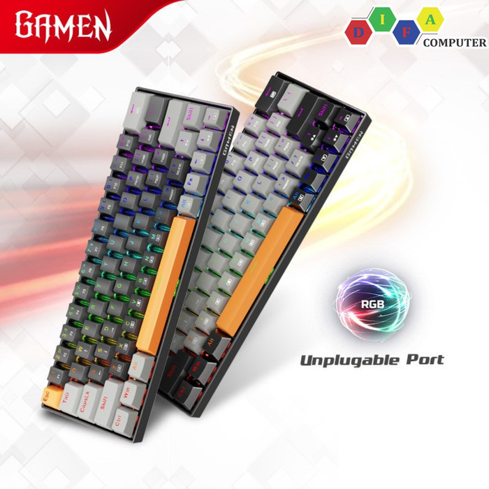 Jual GAMEN Titan III Mechanical Switch Blue Gaming Keyboard Wired RGB ...
