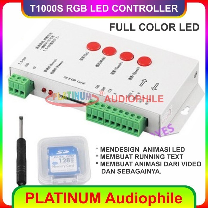 Jual ORIGINAL T1000S CONTROLLER RGB LED PIXEL WS2811 WS2812 | Shopee Indonesia