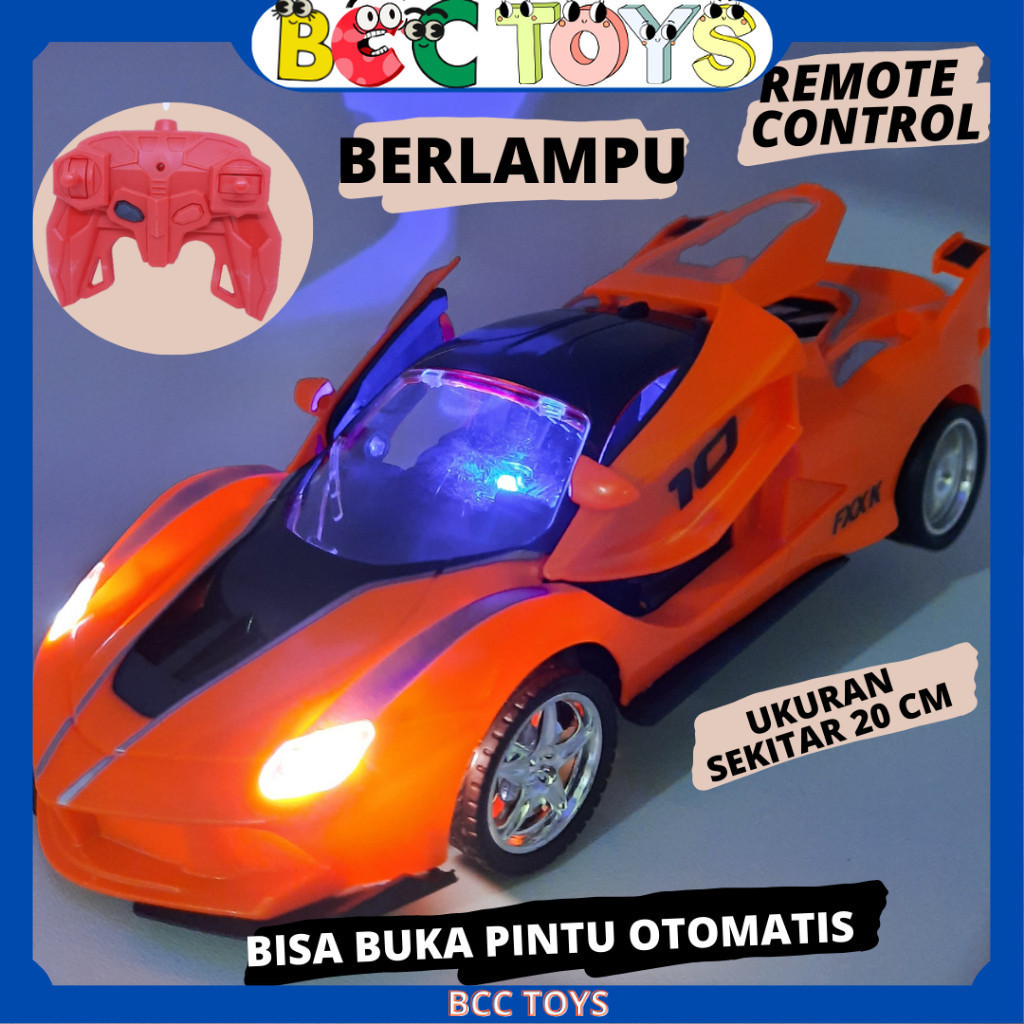 Jual Mobil Remot kontrol Bisa Buka Pintu Polisi RC car Sedan Racing ...