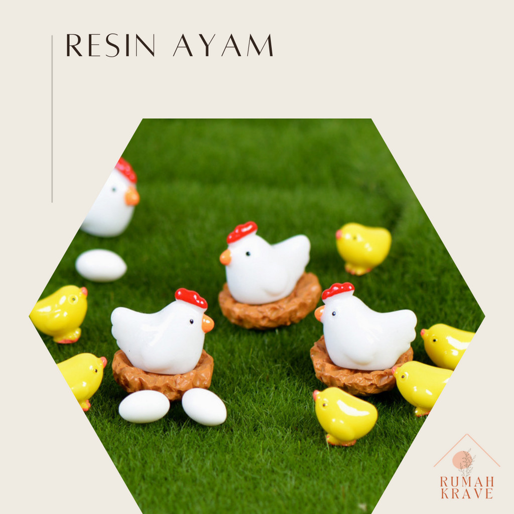 Jual RUMAH KRAVE - Resin Ayam Chicken Cake Topper DIY | Shopee Indonesia