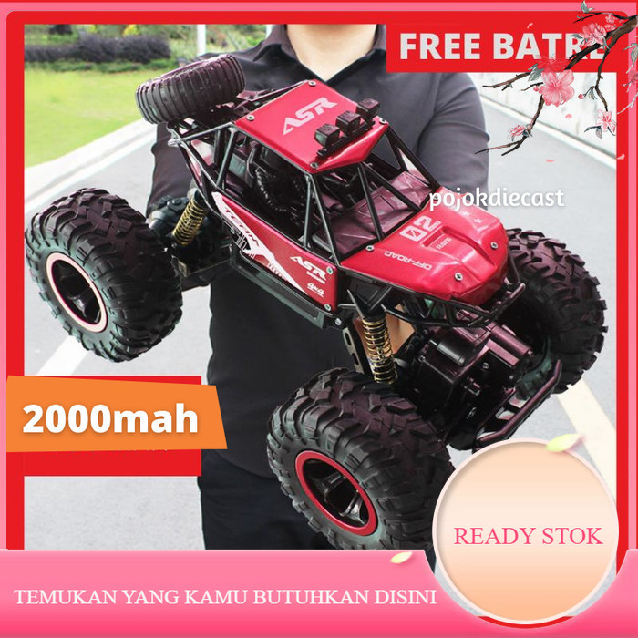 Jual Mobil Remote Kontrol OFF ROAD 4WD 2.4Ghz Mainan RC Remot Control - ASR Merah | Shopee Indonesia