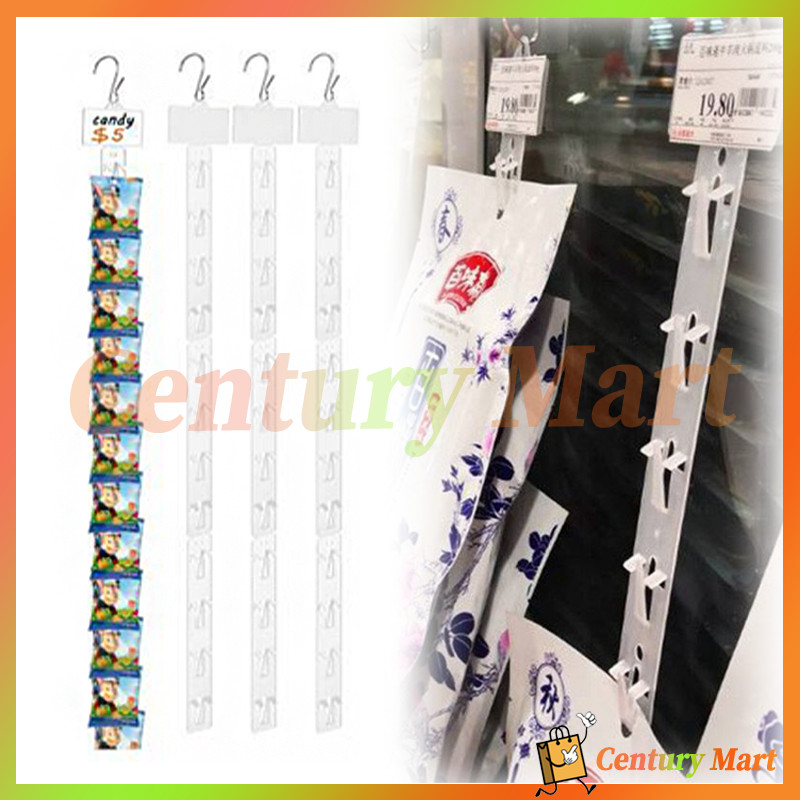 Jual 10pcs Clear Long Display Hanging Strips/Clip Strip Klip Display ...
