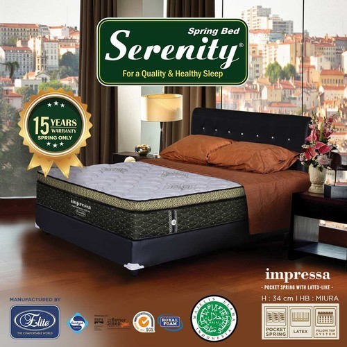 Jual PROMO TERMURAH Tempat Tidur Serenity Impressa Pocket Latex Kasur ...
