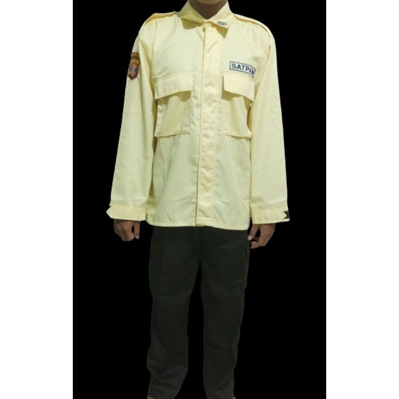 Jual BAJU SERAGAM SATPAM SECURITY PDL/ SATPAM /ATASAN LENGAN PJG WARNA ...
