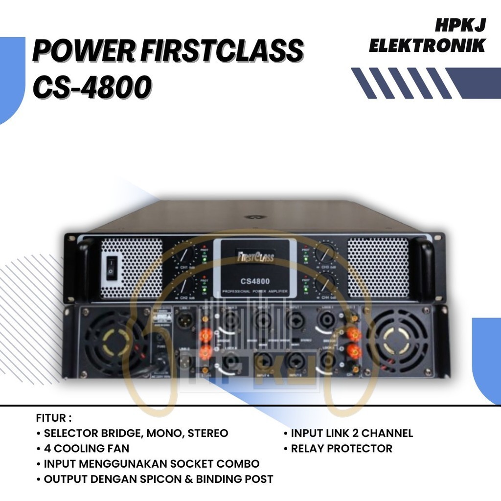 Jual Professional Power Amplifier Firstclass CS 4800 POWER FIRSTCLASS CS4800 | Shopee Indonesia