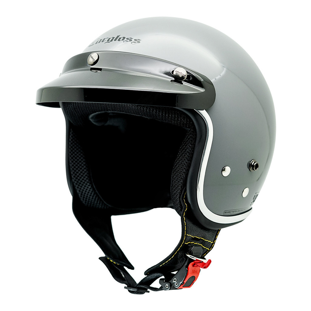 Jual Cargloss CFM 2 Retro Helm Half Face - Modern Grey | Shopee Indonesia