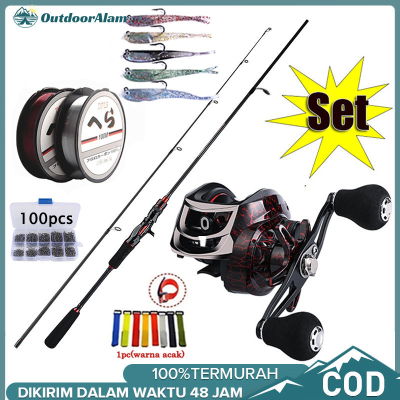 Jual Set Pancing Lengkap Murah Pancing 1 Set Joran Pancing Set 1.8M 2.1M 2.4M Fishing Rod And ...