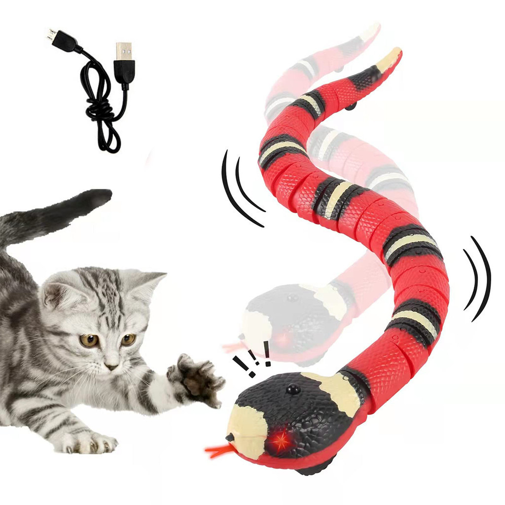 Jual Simulasi realistis mainan kucing pintar ular interaktif USB dapat ...