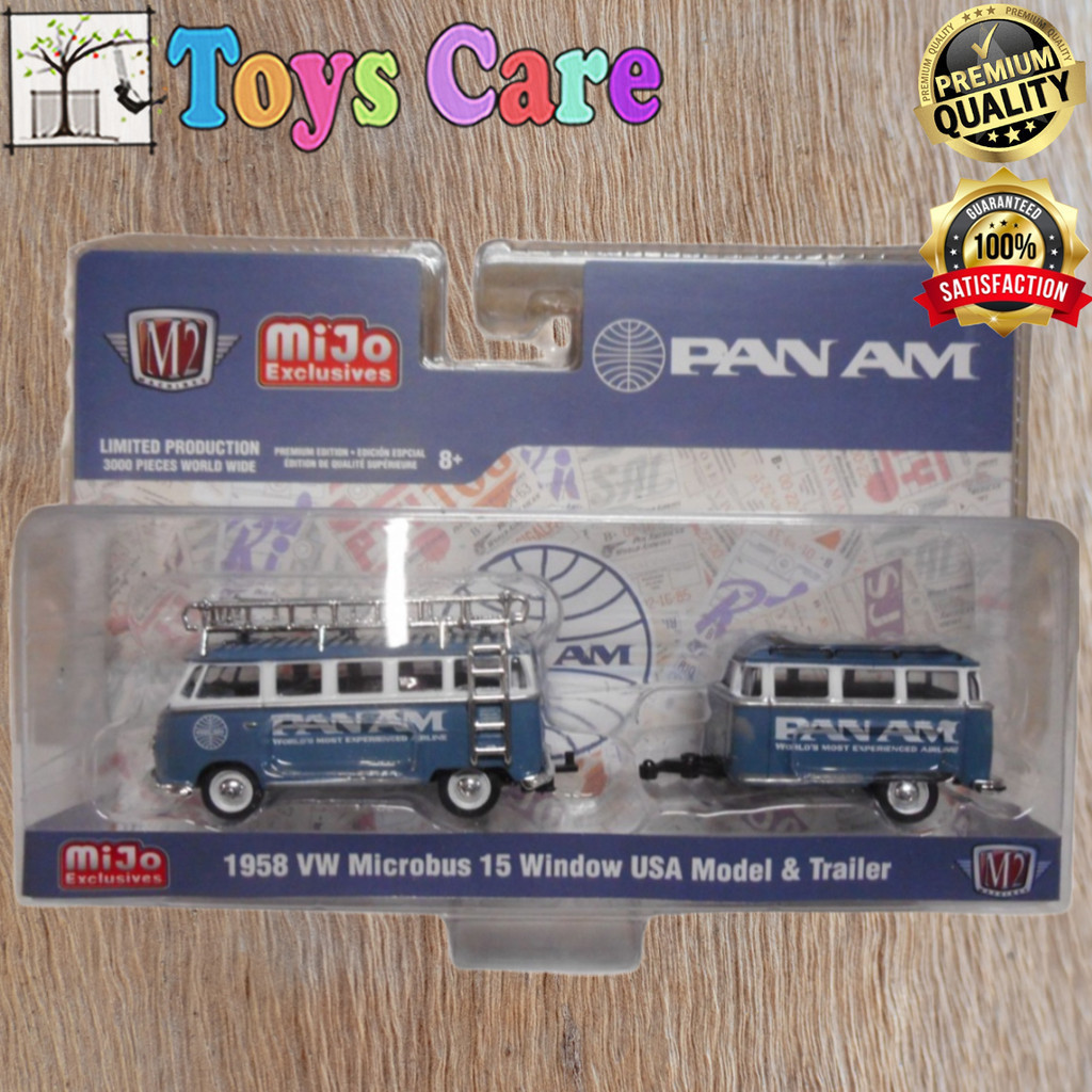 Jual M2 PAN AM 1958 VW VOLKSWAGEN MICROBUS 15 WINDOW USA MODEL ...