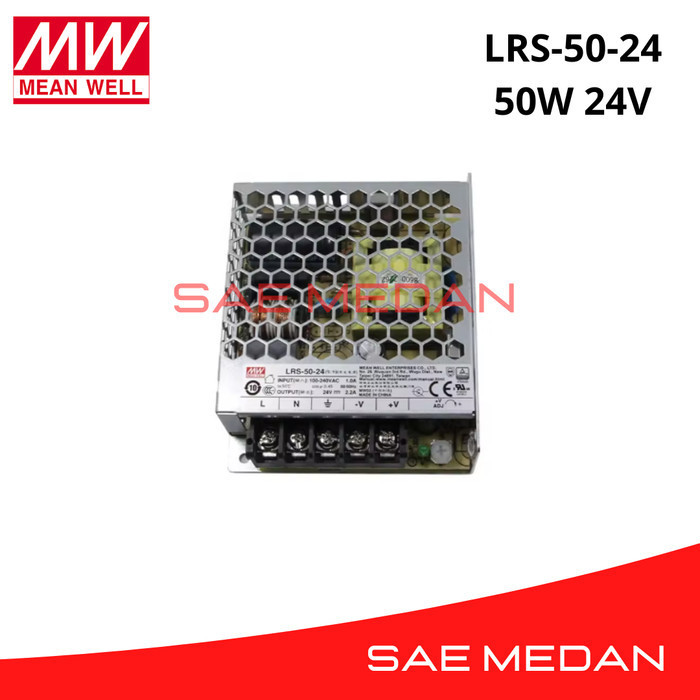 Jual Power Supply LRS-50-24 LRS 50 24 Meanwell 50W 24V | Shopee Indonesia
