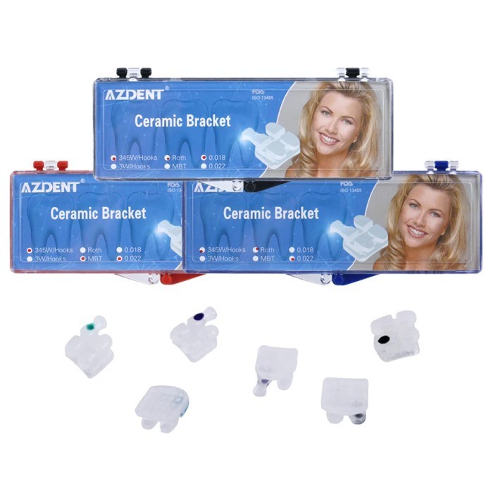 Jual Behel Ceramic Bracket Behel Bening Transparan Dental AZDENT ...