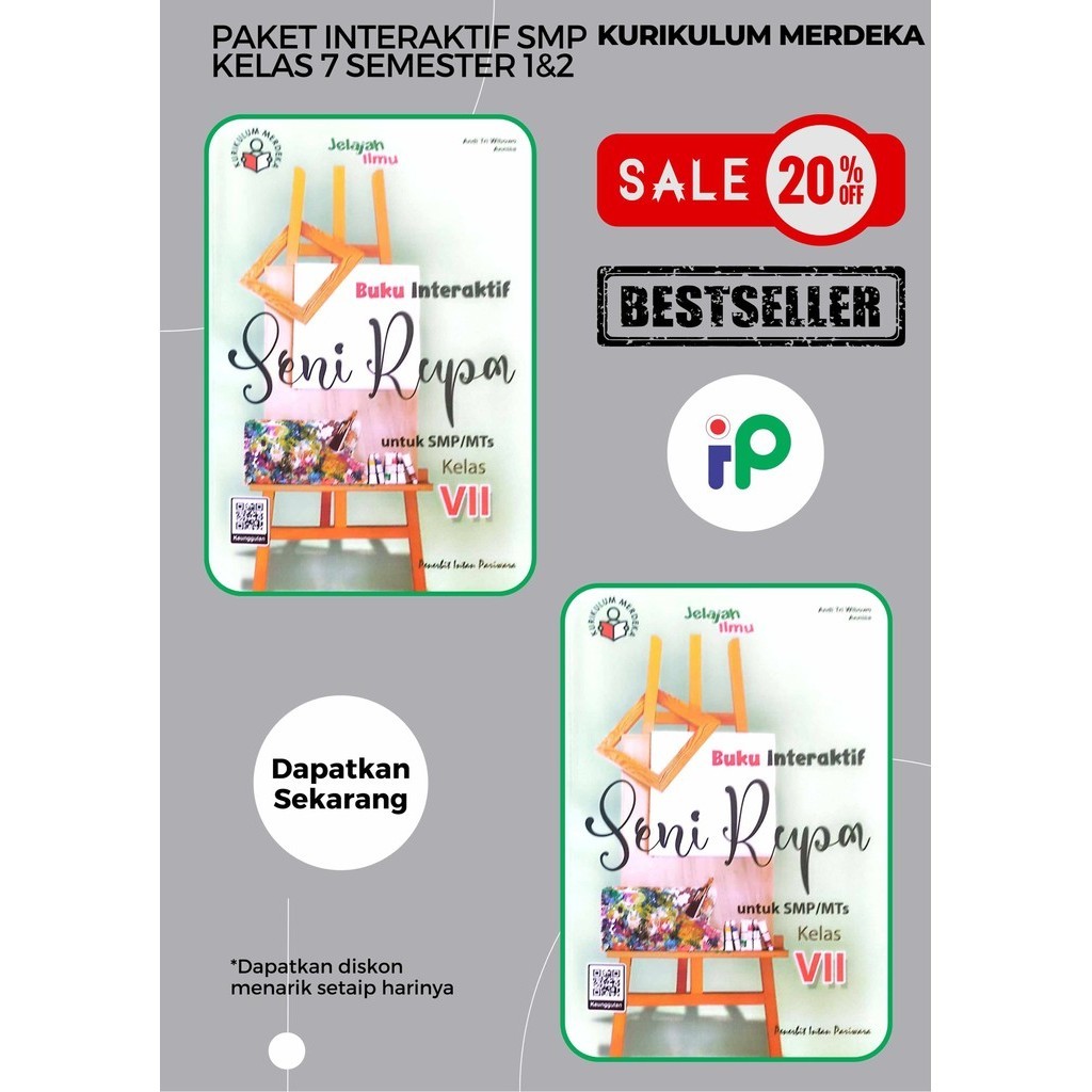 Jual Buku Interaktif Seni Rupa SMP Kelas 7 Semester 1&2 Kurikulum Merdeka Intan pariwara Tahun ...