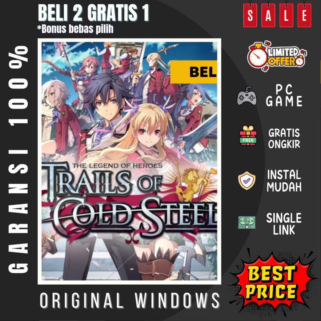 Jual THE LEGEND OF HEROES TRAILS OF COLD STEEL - GAME PC - GAME LAPTOP ...