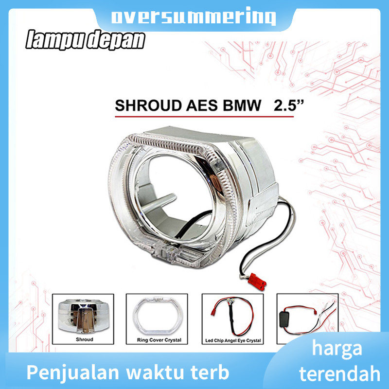 Jual Shroud BMW 2.5 inch angel aur crystal premium/ Shroud BMW 2.5Inch ...