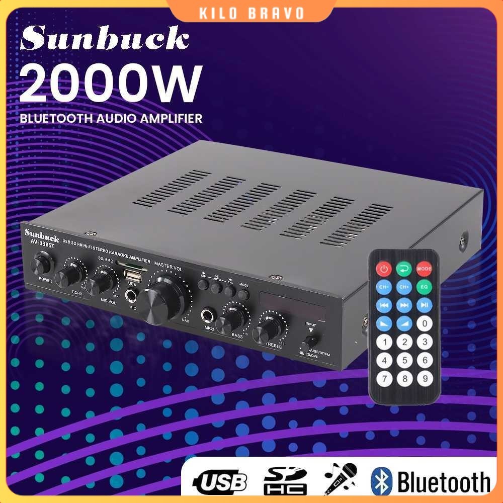Jual Sunbuck Audio Amplifier Bluetooth EQ Karaoke Home Theater FM 2000W ...