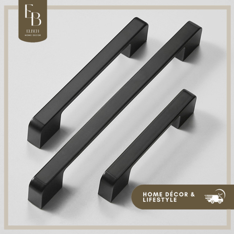 Jual SYLVA Handle lemari black/ Pegangan lemari hitam/ handle laci ...
