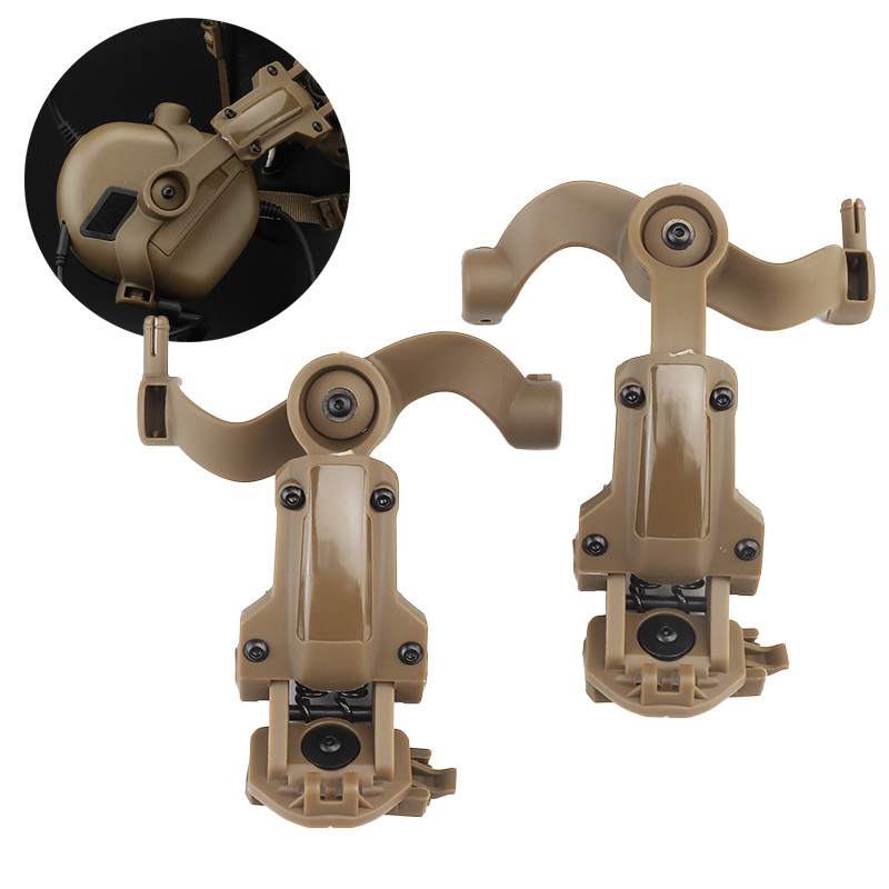 Jual Free-Angle Tactical Headset Rail Mount for Headset Adapter on M ...