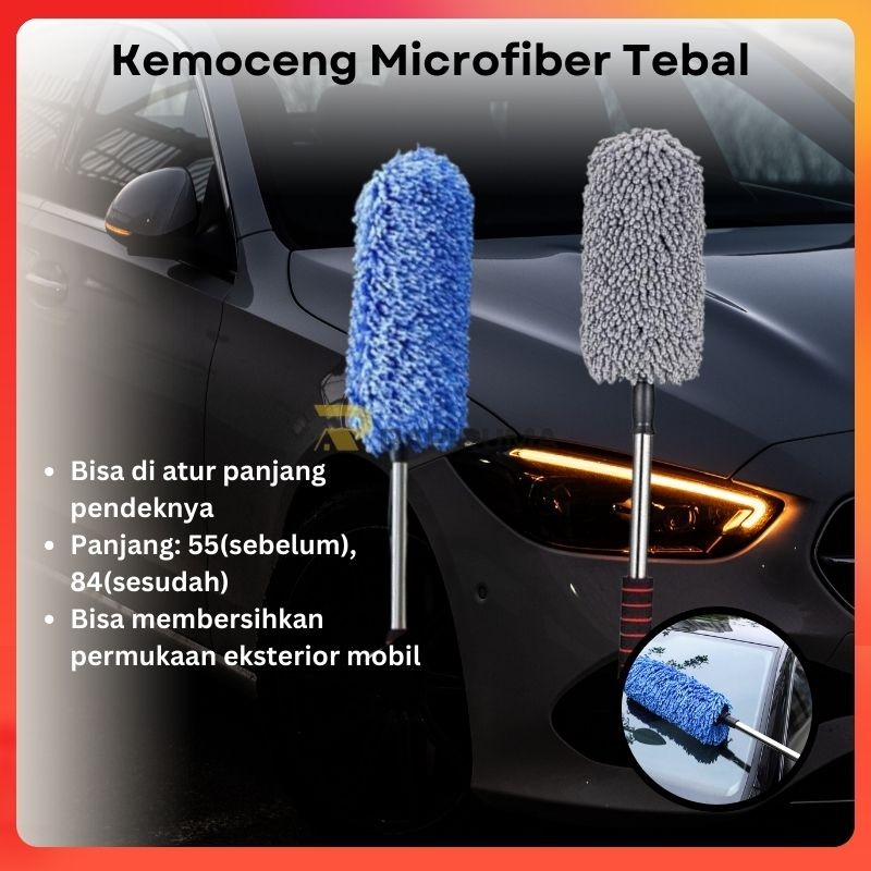 Jual Kemoceng Pembersih Debu Rumah & Mobil / Kemoceng Microfiber Tebal ...