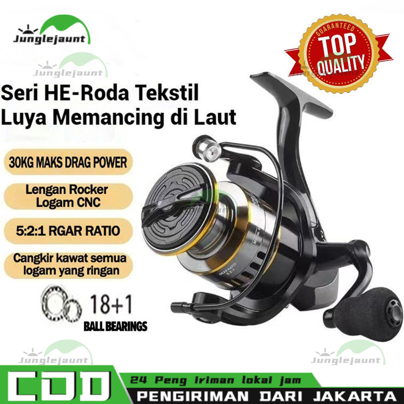 Jual Reel Pancing HE500 - 7000 30 Kg/ Asli Besi Fishing Reel 5.2:1 ...