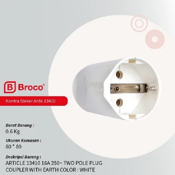 Jual KONTRA STEKER ARDE BIASA BROCO | Kontra Steker Arde Biasa 1341055 ...