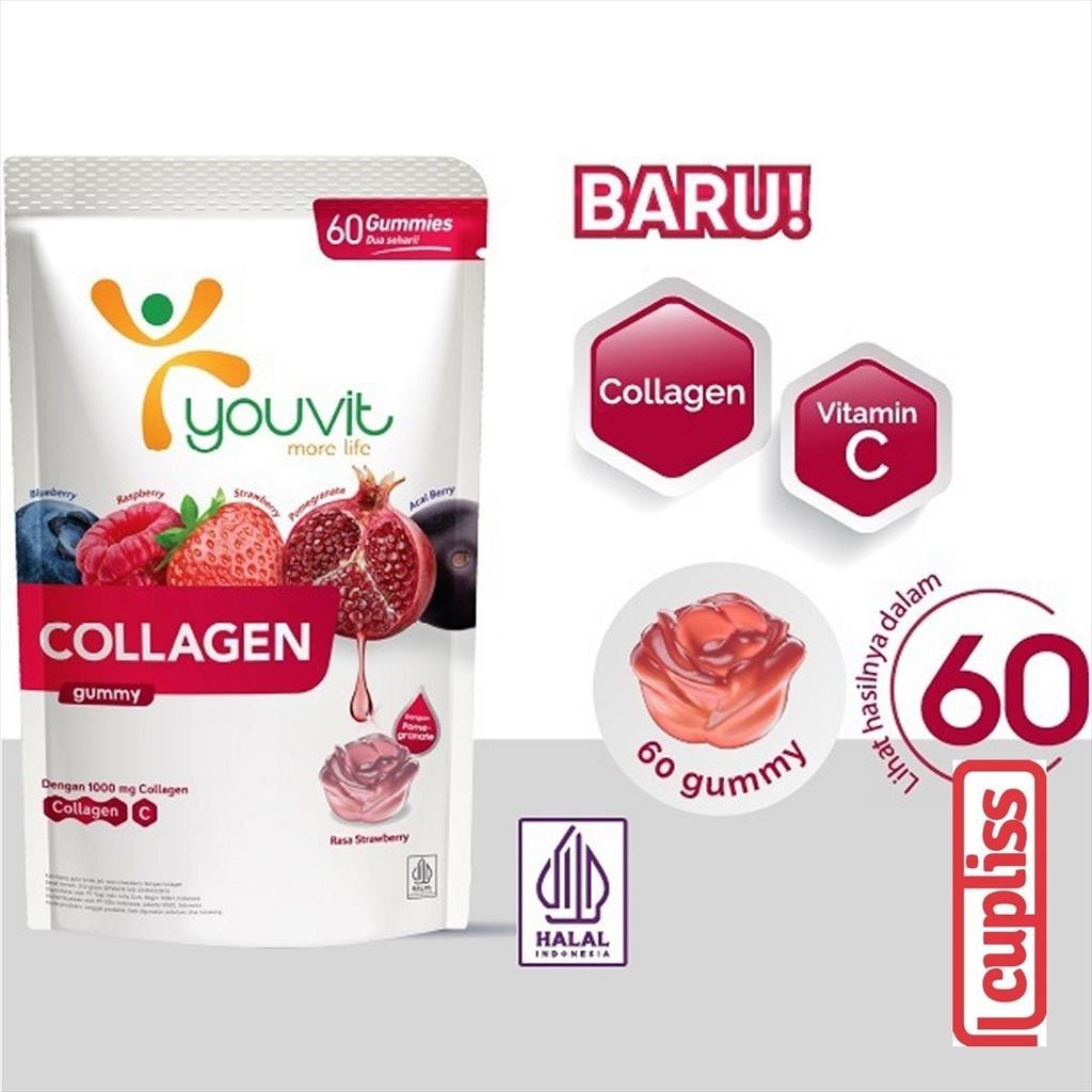 Jual YOUVIT Multivitamin Gummy Collagen 30 Days | Shopee Indonesia
