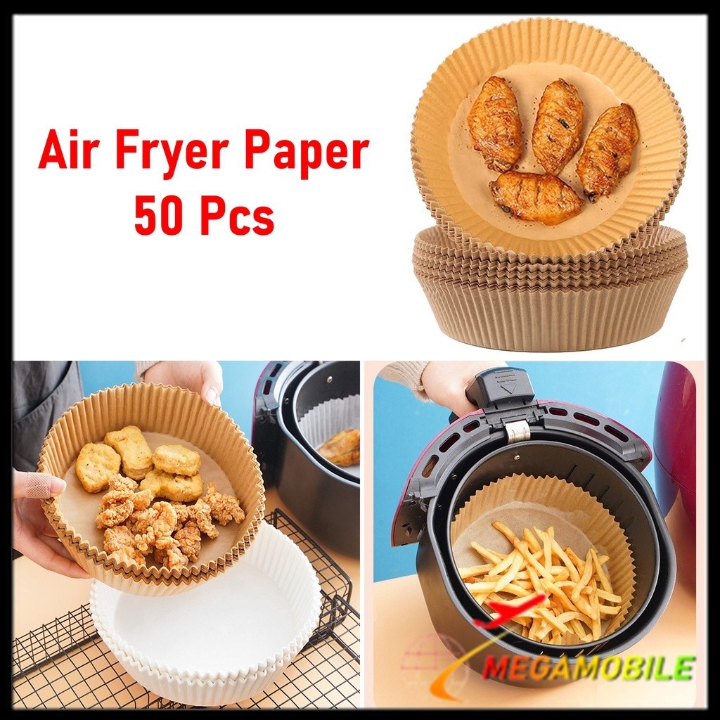 Jual kertas alas air fryer baking paper isi 50 original impor kertas ...