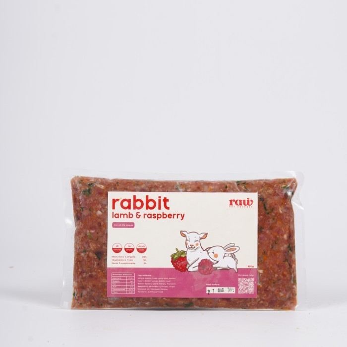 Jual Berd Raw Pet Gourmet RABBIT, LAMB & RASPBERRY Wholistic Mix - Dog ...