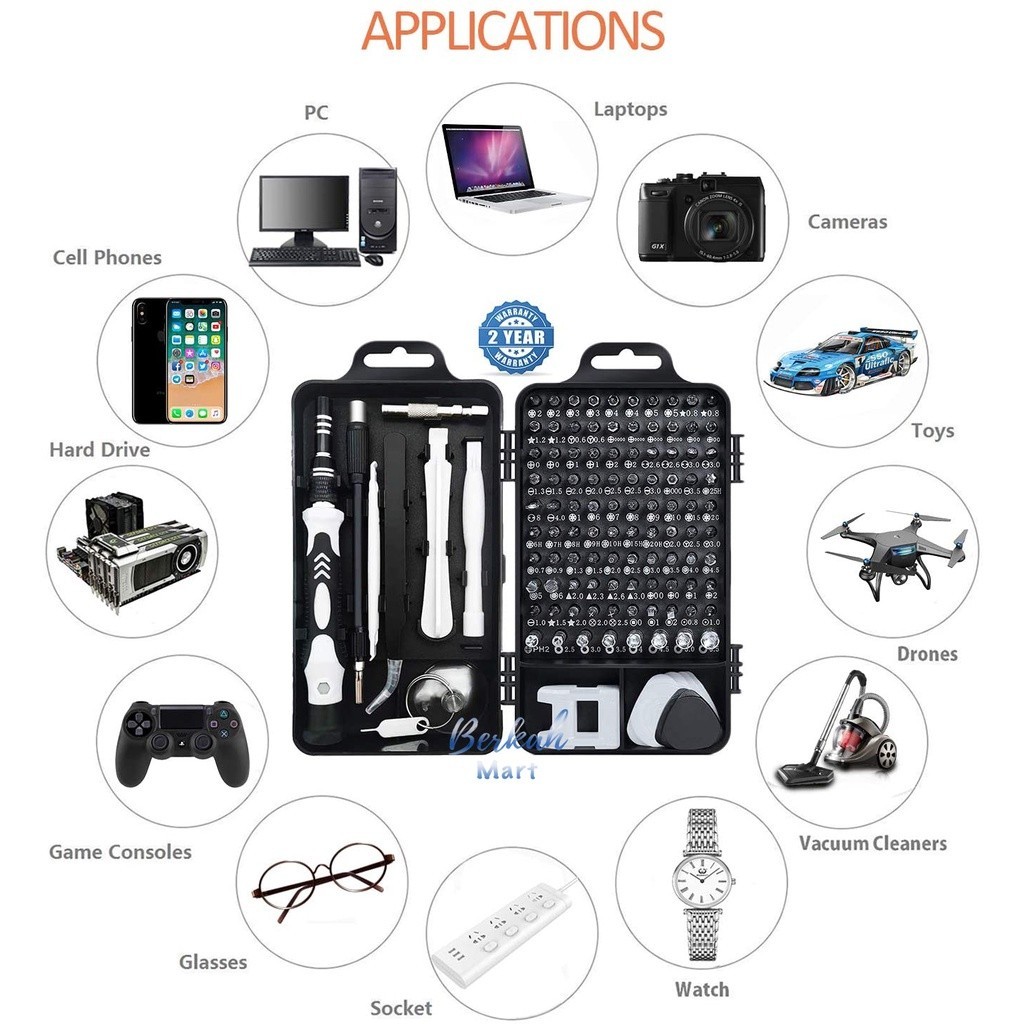Jual Set 115 in 1 32 in 1 Obeng Alat Perbaikan Magnetik Obeng Set ...
